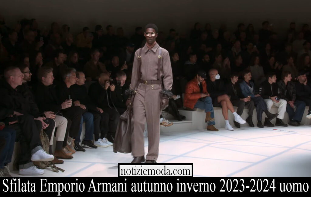 Sfilata Emporio Armani autunno inverno 2023-2024 uomo