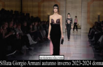 Sfilata Giorgio Armani autunno inverno 2023-2024 uomo
